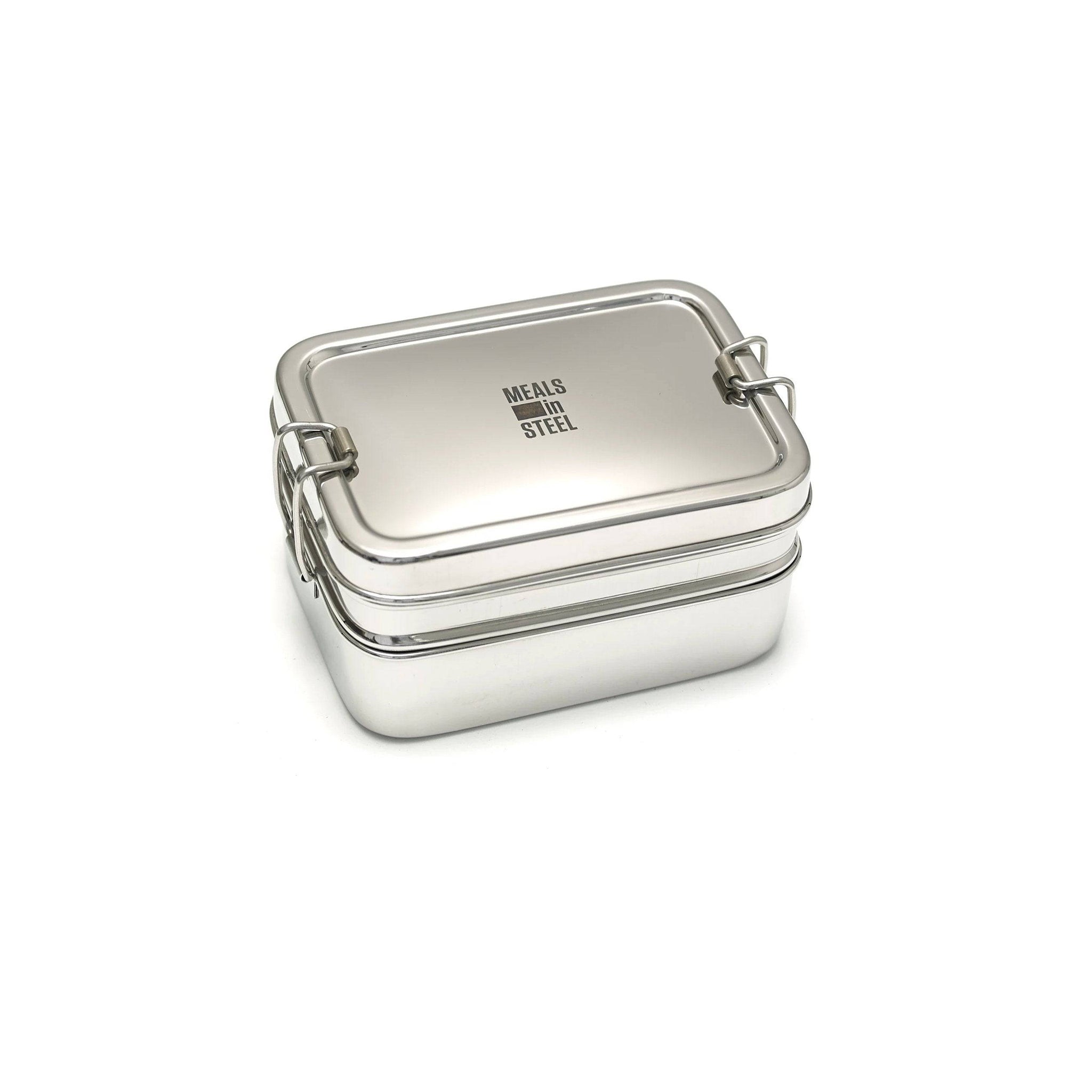 Meals In Steel Twin Layer Rectangular Lunchbox – LunchBox Inc.