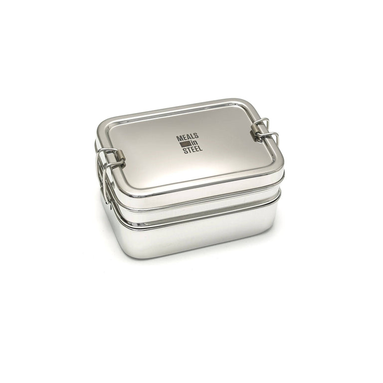 Meals In Steel Twin Layer Rectangular Lunchbox – LunchBox Inc.